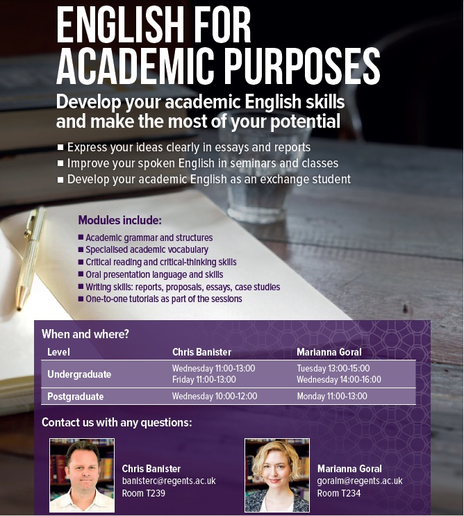 English for Academic Purposes Programme